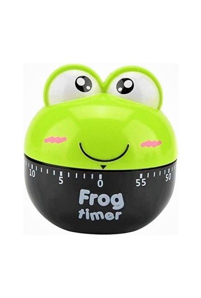 La Vie Design Mekanik Frog Timer 60 Dakika Sevimli Zamanlayıcı La Vie Design Mekanik Frog Timer 60 Dakika Sevimli Zamanlayıcı