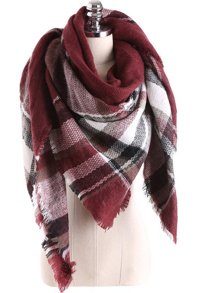 Delicate Girl Narin Kız Kış Çift Kullanımlı Uzun Şal Ingiliz Ekose Kontrast Renk Taklit Kaşmir Büyük Kare Eşarp (Yurt Dışından) Delicate Girl Narin Kız Kış Çift Kullanımlı Uzun Şal Ingiliz Ekose Kontrast Renk Taklit Kaşmir Büyük Kare Eşarp (Yurt Dışından)