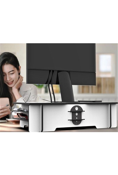 Mağazanyanında Monitör Yükseltici ve Çok Amaçlı Monitör Standı