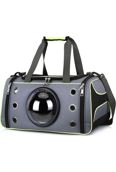 Pet Paw Katlanabilir Nefes Alabilir Evcil Hayvan Taşıma Çantası - Gri (Yurt Dışından)