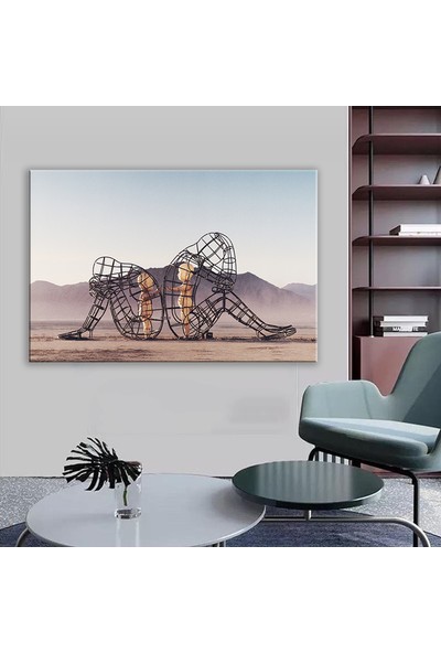 On Altı Tablo Kadın Erkek Temalı Dekoratif Kanvas Tablo