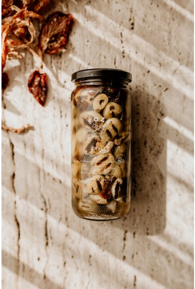 Foze Küçük Set 3 (Grill Zeytin, Lor Dolgulu Yeşil Zeytin ,Foça Zeytin Salatası )