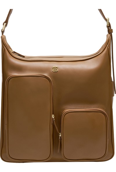 Desa Shay Taba Kadın Cepli Deri Omuz Çantası Desa Shay Taba Kadın Cepli Deri Omuz Çantası
