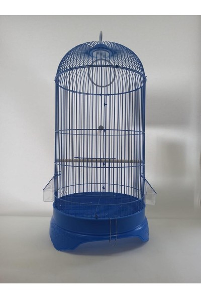 Dayang Silindir Kafes Mavi 33,3 x 33,3 x 70 cm