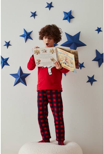 Penti Kırmızı Erkek Çocuk Gingerbread 2li Pijama Takımı Penti Kırmızı Erkek Çocuk Gingerbread 2li Pijama Takımı