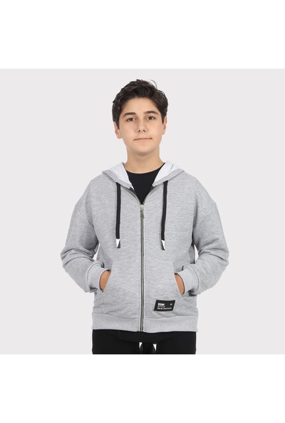 Lalissa Erkek Çocuk Üç Iplik Şardonlu Kapüşonlu Önü Fermuarlı Sweatshirt Lalissa Erkek Çocuk Üç Iplik Şardonlu Kapüşonlu Önü Fermuarlı Sweatshirt