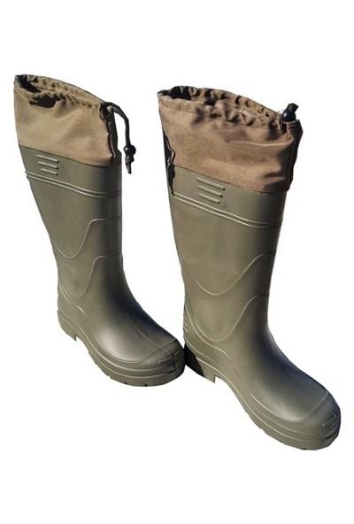 Su Geçirmez Yağmur Çizmesi Yün Çoraplı- 47CM Yükseklik