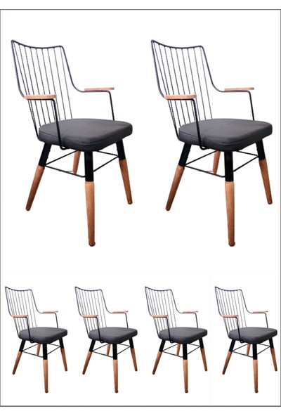 Kollu Ahşap Sandalye Cafe Sandalye Mutfak Sandalye 6 ADET FİYATIDIR Kollu Ahşap Sandalye Cafe Sandalye Mutfak Sandalye 6 ADET FİYATIDIR