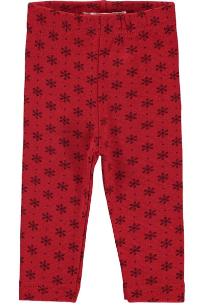 Civil Baby Kız Bebek Tayt 6-18 Ay Kırmızı