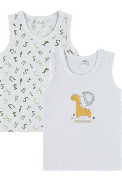 Civil Baby Erkek Bebek 2'li Atlet Takımı 9-18 Ay Beyaz Civil Baby Erkek Bebek 2'li Atlet Takımı 9-18 Ay Beyaz