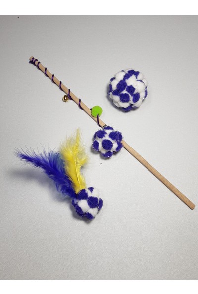 Kedi Oltası ve Oyun Topları 3'lü Set-Mor