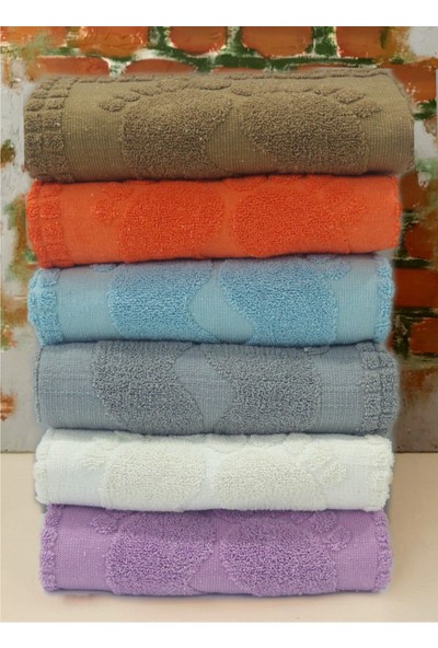 Regule Düz Renkli Ayak Havlusu 6'lı 50 x 70 cm