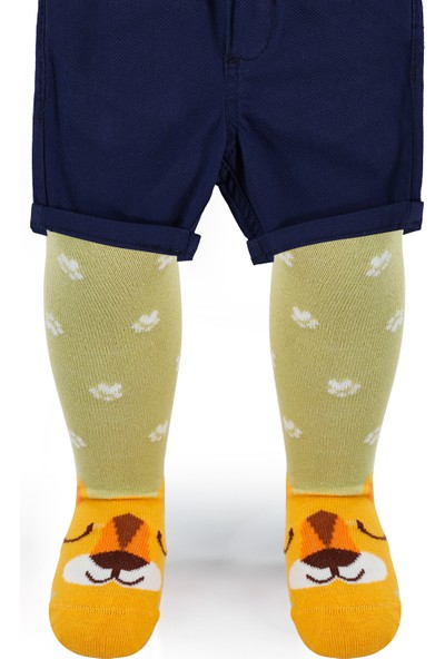 Civil Baby Erkek Bebek Külotlu Çorap 0-12 Ay Yeşil