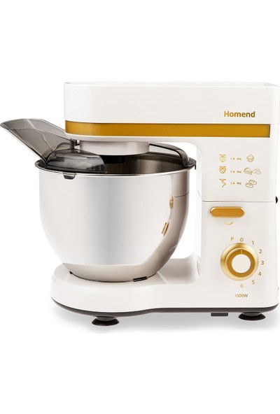 Homend Profashion 3060H Stand Mikser Krem Gold Mutfak Şefi 1500W 5 Lt Homend Profashion 3060H Stand Mikser Krem Gold Mutfak Şefi 1500W 5 Lt