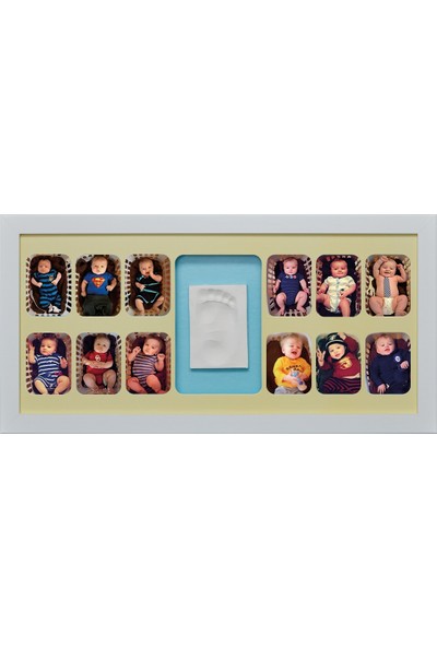 Baby Memory Prints El ve Ayak İzi 12 Aylık Çerçeve Baby Memory Prints El ve Ayak İzi 12 Aylık Çerçeve