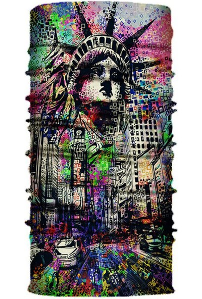 Knmaster Libertas Bisiklet Motosiklet Outdoor Çok Amaçlı Buff Bandana Boyunluk