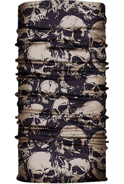 Knmaster Dark Cemetery Bisiklet Motosiklet Outdoor Çok Amaçlı Buff Bandana Boyunluk