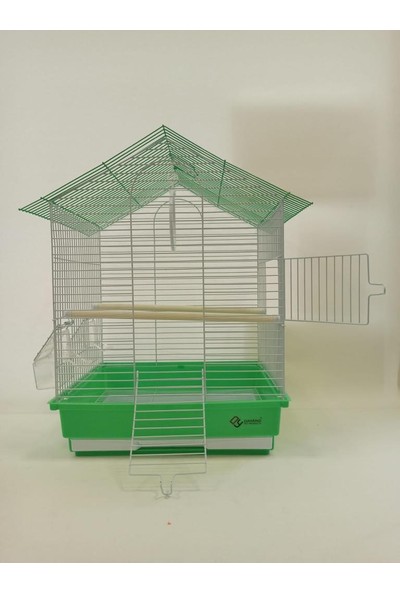Dayang Iki Kapılı Çatılı Kuş Kafesi 35 x 28 x 46 cm Yeşil Dayang Iki Kapılı Çatılı Kuş Kafesi 35 x 28 x 46 cm Yeşil