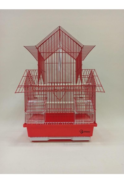 Dayang Çinevi Kafes Kırmızı 30 x 23 x 46 cm
