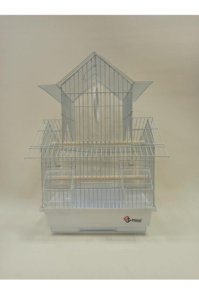 Dayang Çinevi Kafes Beyaz 30 x 23 x 46 cm