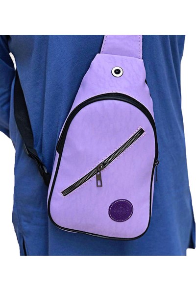 Hanselis Kadın Sırt ve Göğüs Çantası Lila Klinkır Kumaş Çapraz Bodybag Hanselis Kadın Sırt ve Göğüs Çantası Lila Klinkır Kumaş Çapraz Bodybag