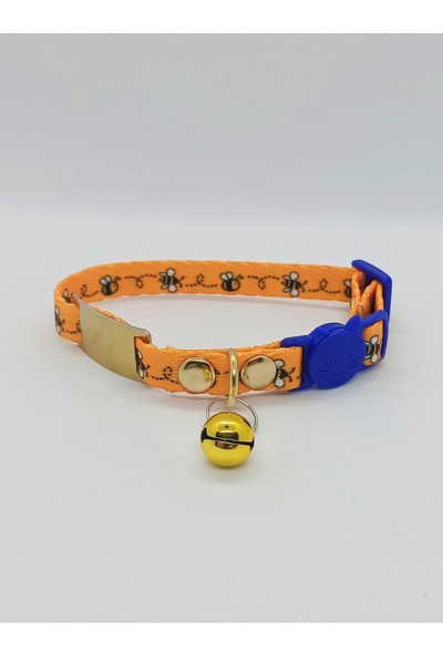 Pet Love Forever Güvenlik Kilitli Arılı Kedi Tasması 19-32 cm M Pet Love Forever Güvenlik Kilitli Arılı Kedi Tasması 19-32 cm M