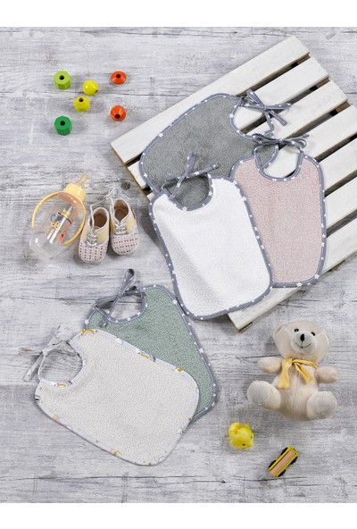 Elfin Bebek Önlüğü Yumuşak Bambu ve Pamuk Karışımı 5 Adet Önlük