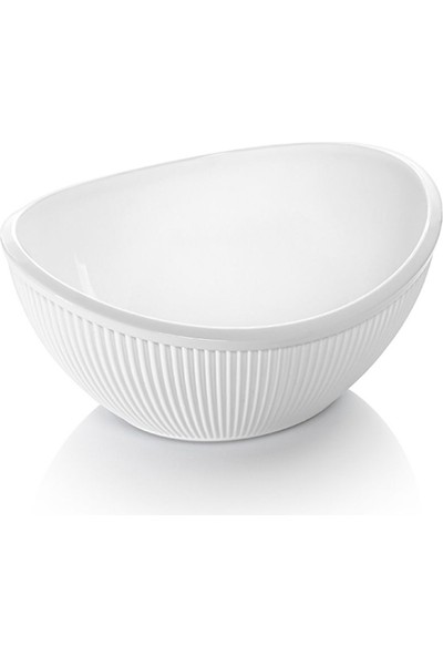 EWS Akrilik Barok Beyaz Ufak Boy Salata Kasesi