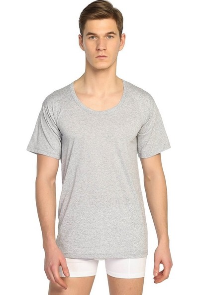 Seher Yıldızı Erkek Penye 6'lı Açık Yaka Yarım Kollu Fanila Gri Seher Yıldızı Erkek Penye 6'lı Açık Yaka Yarım Kollu Fanila Gri