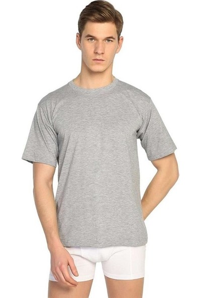 Tutku Erkek Penye 6'lı 0 Yaka Yarım Kollu Fanila Gri Tutku Erkek Penye 6'lı 0 Yaka Yarım Kollu Fanila Gri