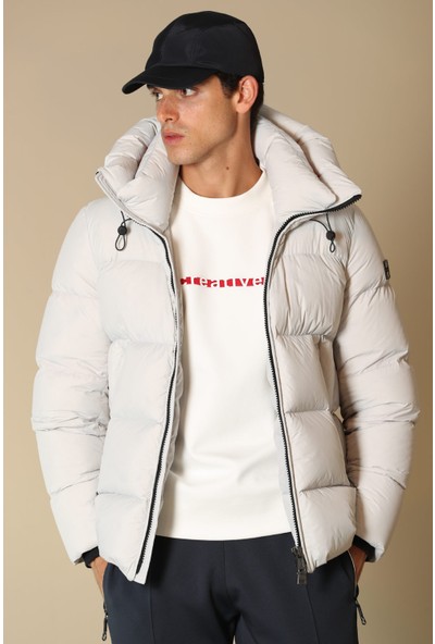 Lufian Tommy Kaz Tüyü Erkek Mont Siyah