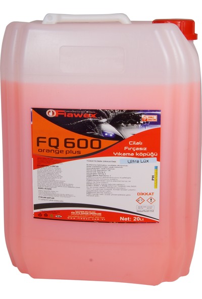 Fiawax FQ600 Orange Plus Cilalı Fırçasız Oto Yıkama Köpüğü 20 Lt