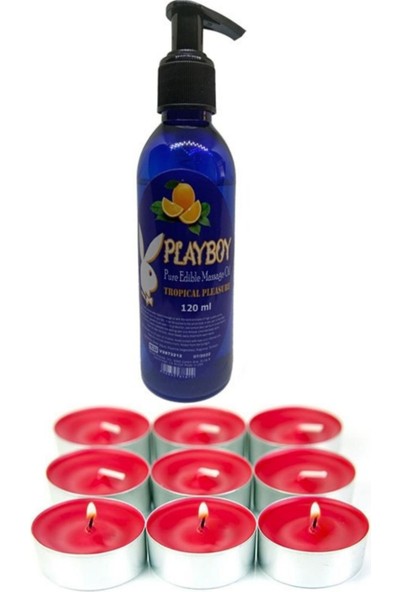 Playboy Aroma Terapi Spa Mum Hediyeli Yenilebilir Portakal Vücut Masaj Yağı 120 ml 1ADET Playboy Aroma Terapi Spa Mum Hediyeli Yenilebilir Portakal Vücut Masaj Yağı 120 ml 1ADET