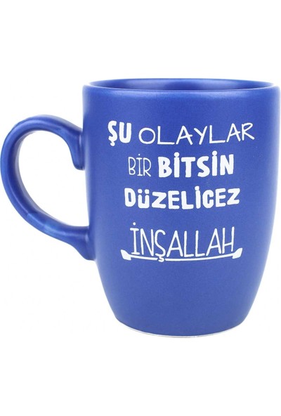 Palto Tasarım Şu Olaylar Bi Bitsin Düzelicez İnşallah Lacivert Oval Kupa Palto Tasarım Şu Olaylar Bi Bitsin Düzelicez İnşallah Lacivert Oval Kupa