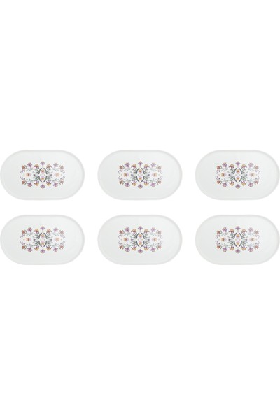 Porland Ruby Folk Dance Kayık Tabak 32 cm 6'lı 04RAL002498 Porland Ruby Folk Dance Kayık Tabak 32 cm 6'lı 04RAL002498