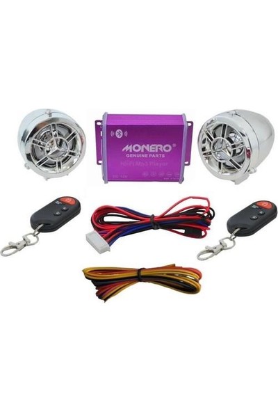 Monero Motosiklet Alarm Seti+Mp3 Player Nikel Monero Motosiklet Alarm Seti+Mp3 Player Nikel