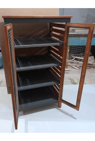 Anka Ahşap Atölyesi Nostaljik Tel Dolap