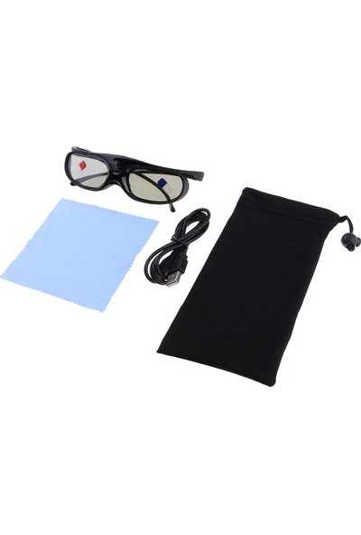 Sharplace 96-144Hz 3D Dlp-Link Aktif Gözlük JX30-T Siyah (Yurt Dışından)