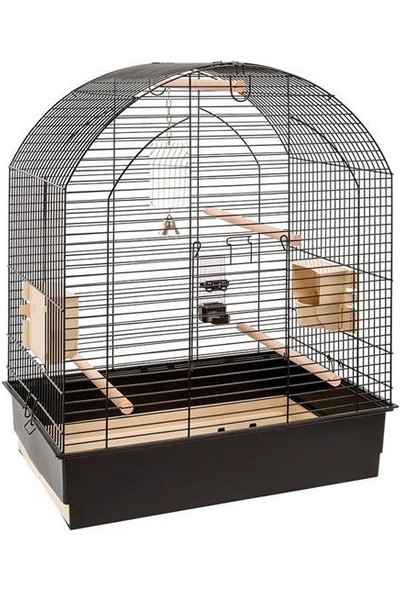 Ferplast Greta Kuş Kafesi Siyah 69.5 x 44.5 x 84CM Ferplast Greta Kuş Kafesi Siyah 69.5 x 44.5 x 84CM