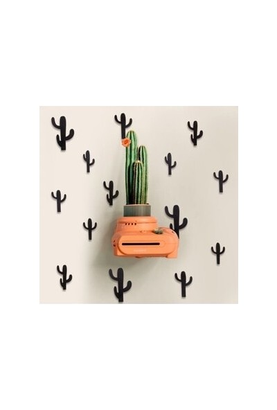 Dekor Hediyelik Ahşap Kaktüs Sticker