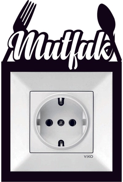 Turuncu Lazer Mutfak Priz Çerçevesi