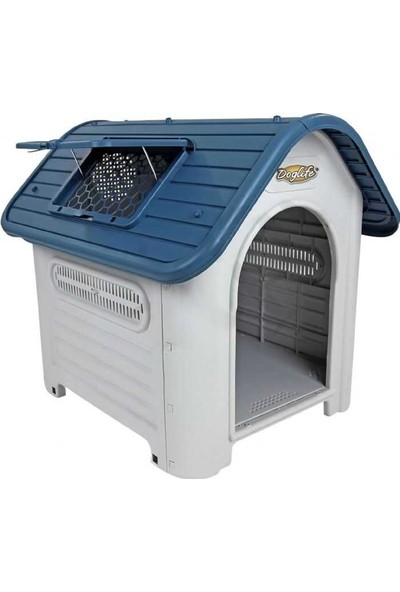Doglife Doglife Ravello 87 Plastik Köpek Kulübesi Kapılı 87X72X76CM