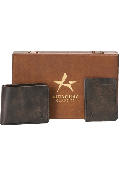 Deri Cüzdan - Kartlık Set
