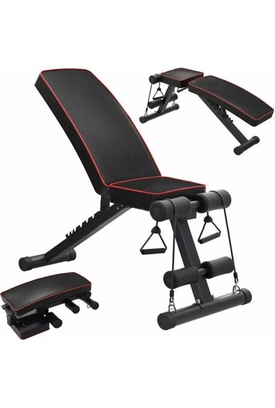 Hepitop Fonksiyonel Mekik Sehpası Ayarlanabilir Açılı Direnç Lastikli Katlanır Mekik Sehpası