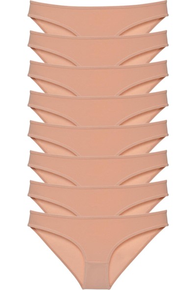 Çelik Online Kadın Ten Rengi Likralı Esnek Yumuşak Dokulu 8 Li Slip Külot Çelik Online Kadın Ten Rengi Likralı Esnek Yumuşak Dokulu 8 Li Slip Külot