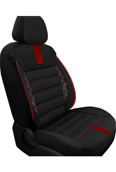 Nice Shop Renault Megane 2 Uyumlu Koltuk Kılıfı Oniks - Kırmızı