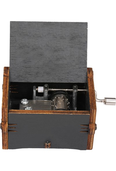 Top Vintage Ahşap Tema Şarkı Müzik Kutusu El-Işletilen (Yurt Dışından)