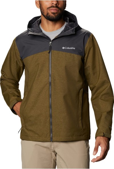 Columbia Ridge Gates Erkek Su Geçirmez Mont - Koyu Yeşil (Yurt Dışından)