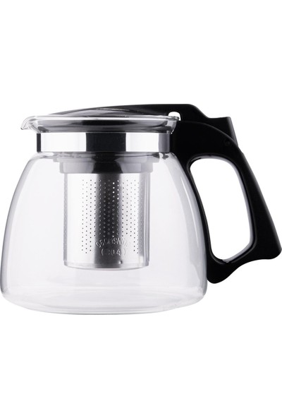 Lotushopping Cam Demlik - Çelik Süzgeçli Demlik 0,9 lt.