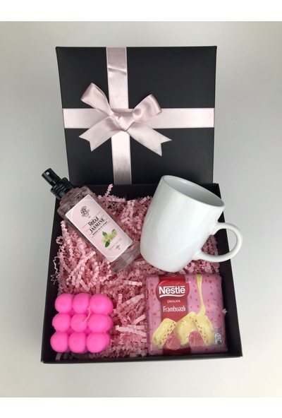 Wendy Box Pembe Bubble Mumlu Hediye Kutusu